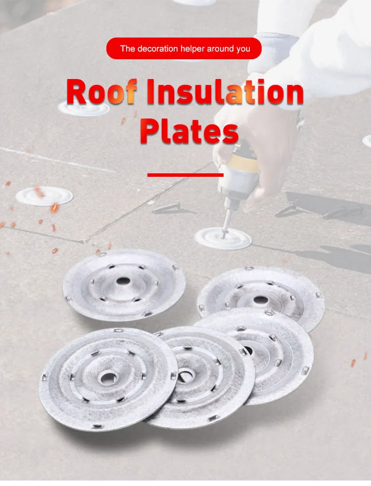 Tpo Pvc Membrane Using Fixed Metal Roofing Round Plate - Buy Insulation ...
