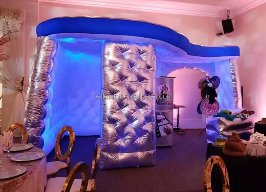 3 Doors Inflatable LED Photo Booth Tent - 10x10 Customized