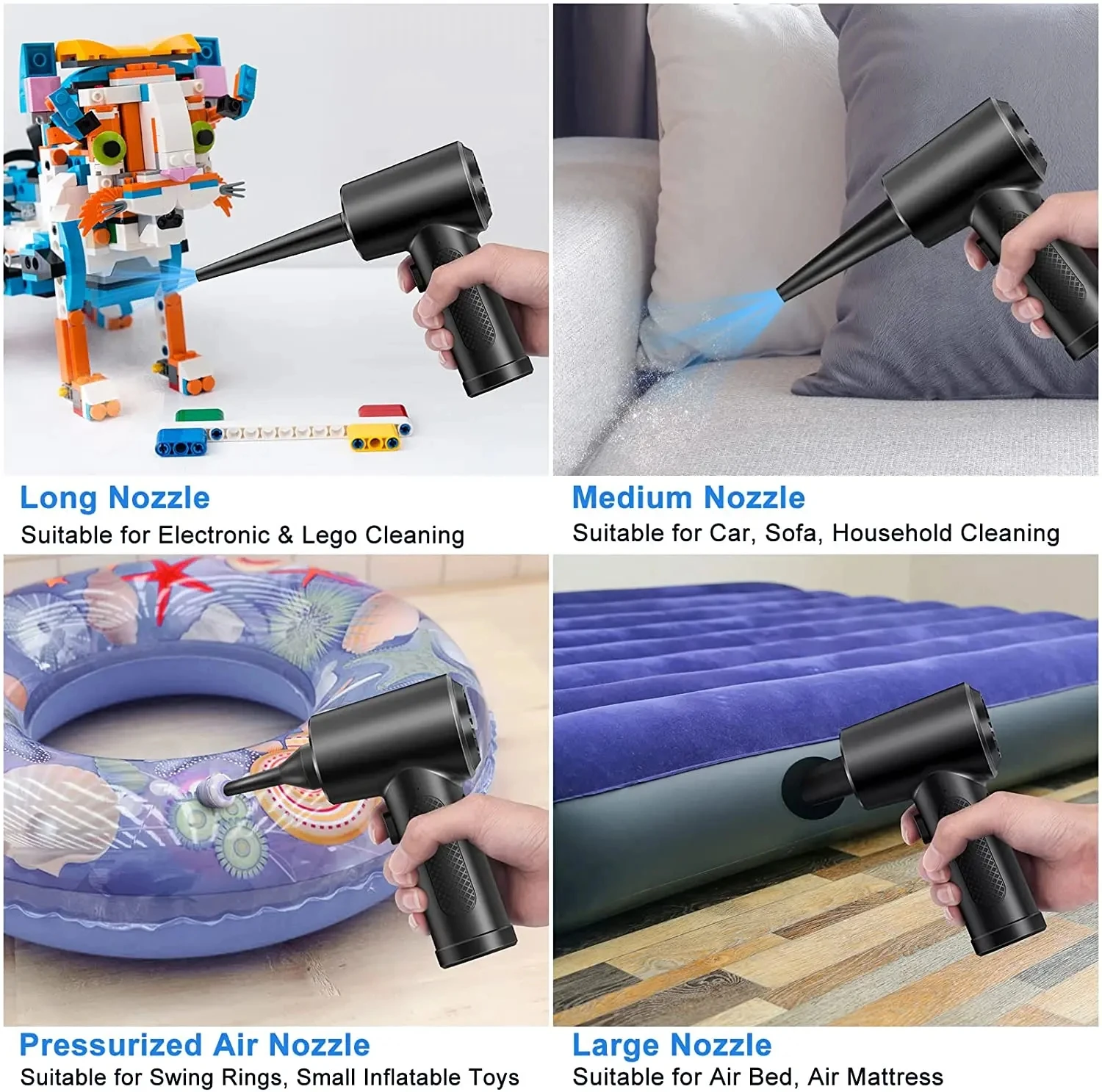 Mini Cordless Air Blower Cleaning Keyboard Computer Pc Usb Rechargeable ...