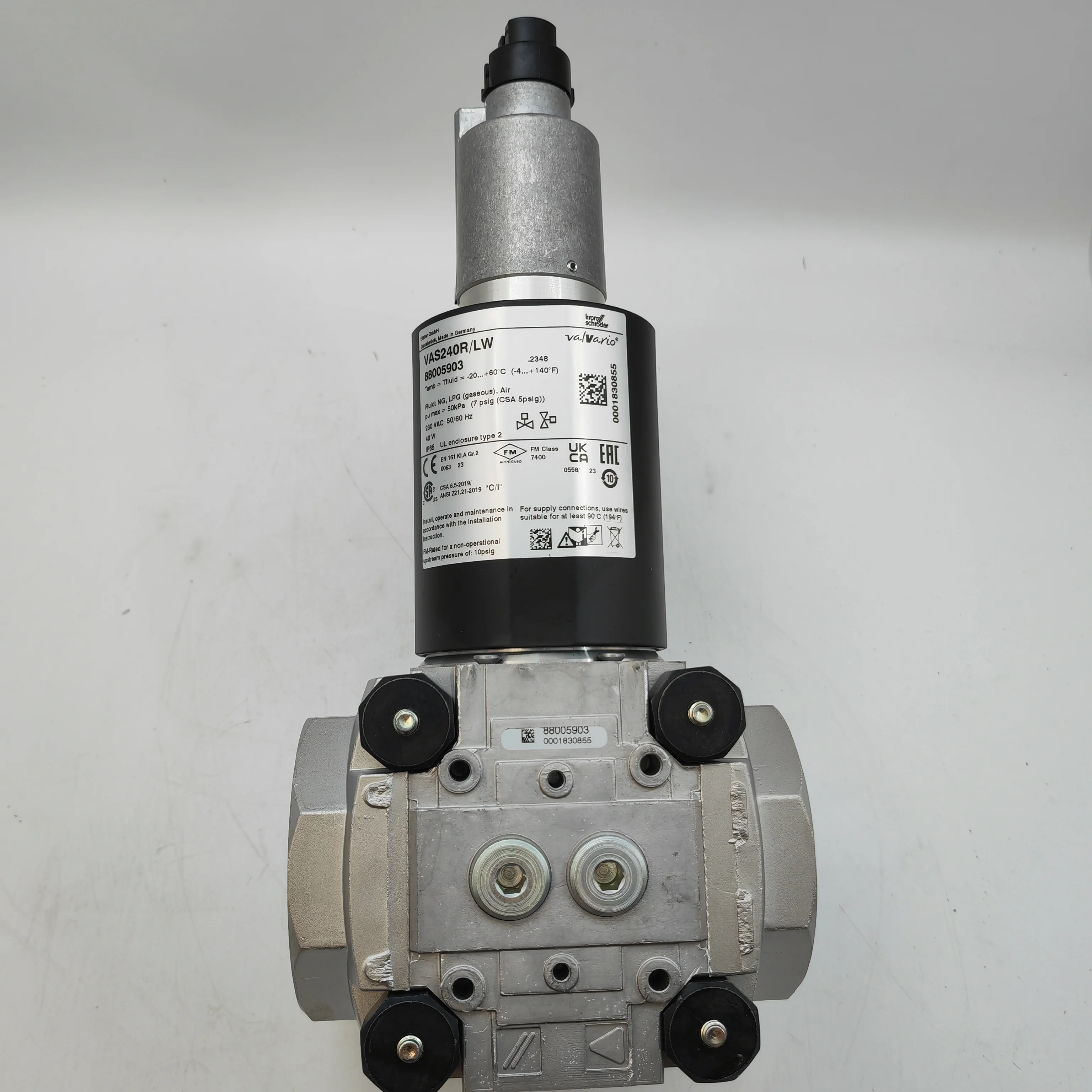 Krom Schroder gas solenoid valve VAS240RLW 88005903 VAS115R/LW VAS120R ...
