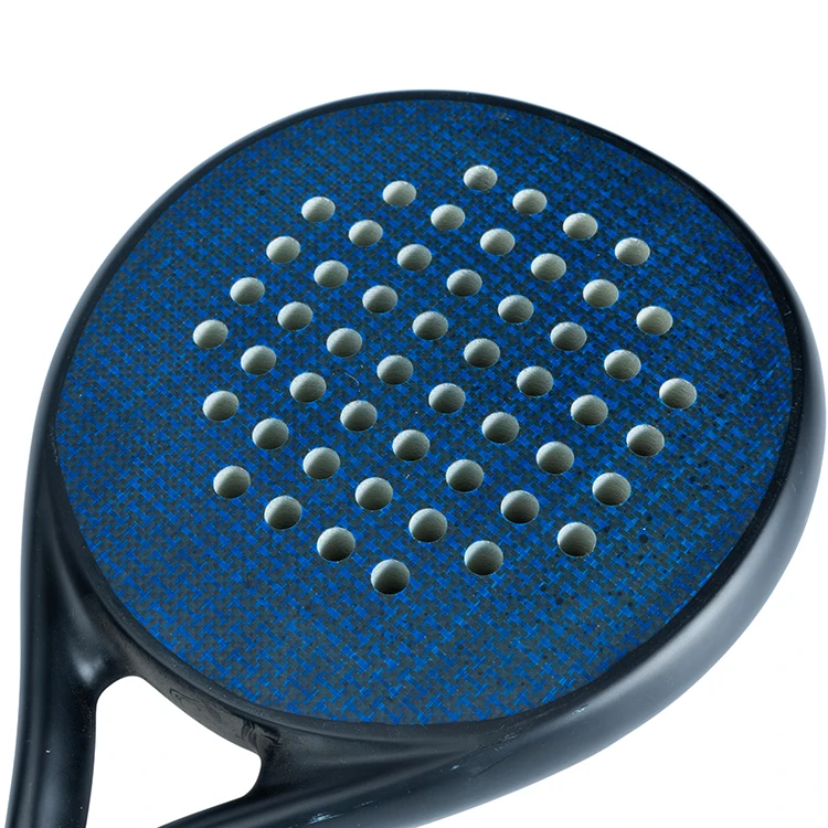 Blue Carbon Fiber Custom Logo Pelotas Padel Rackets Premium Padel ...