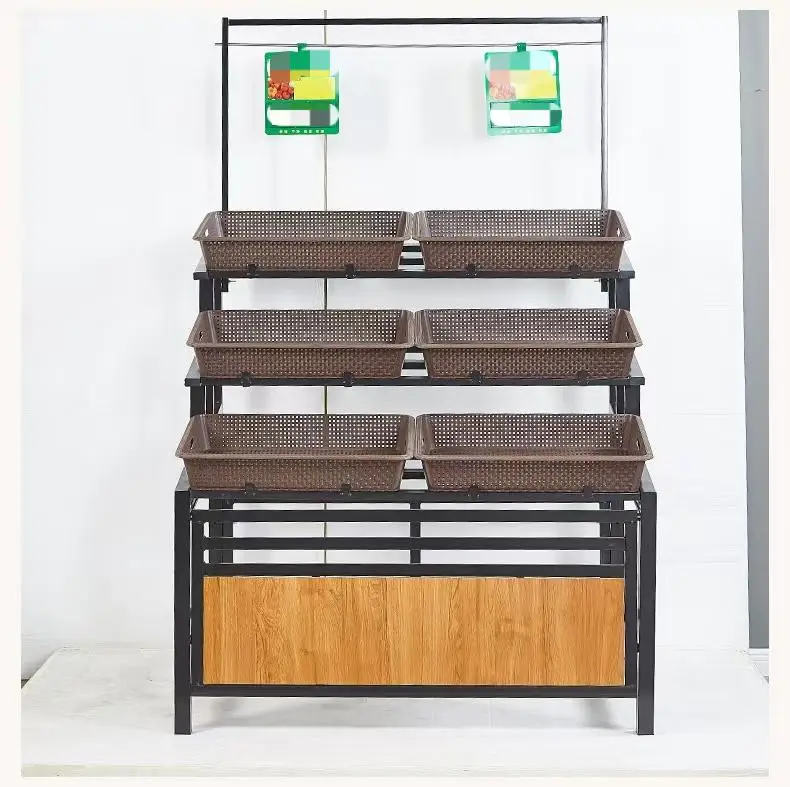 Custom Supermarket Fruit Shelves - Stable & Stylish Display
