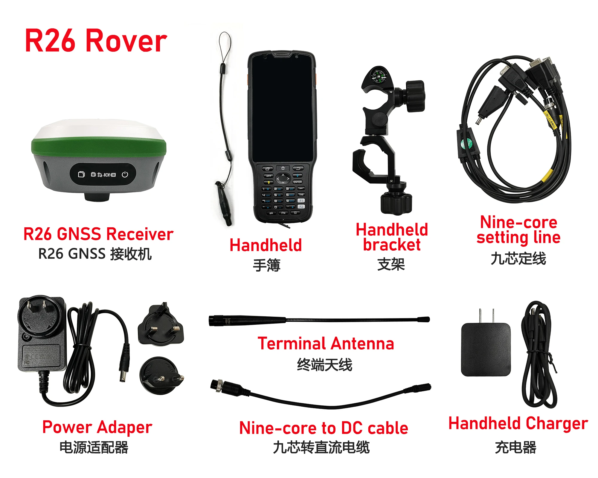 R26 GNSS RTK Surveying System - High Precision Base & Rover