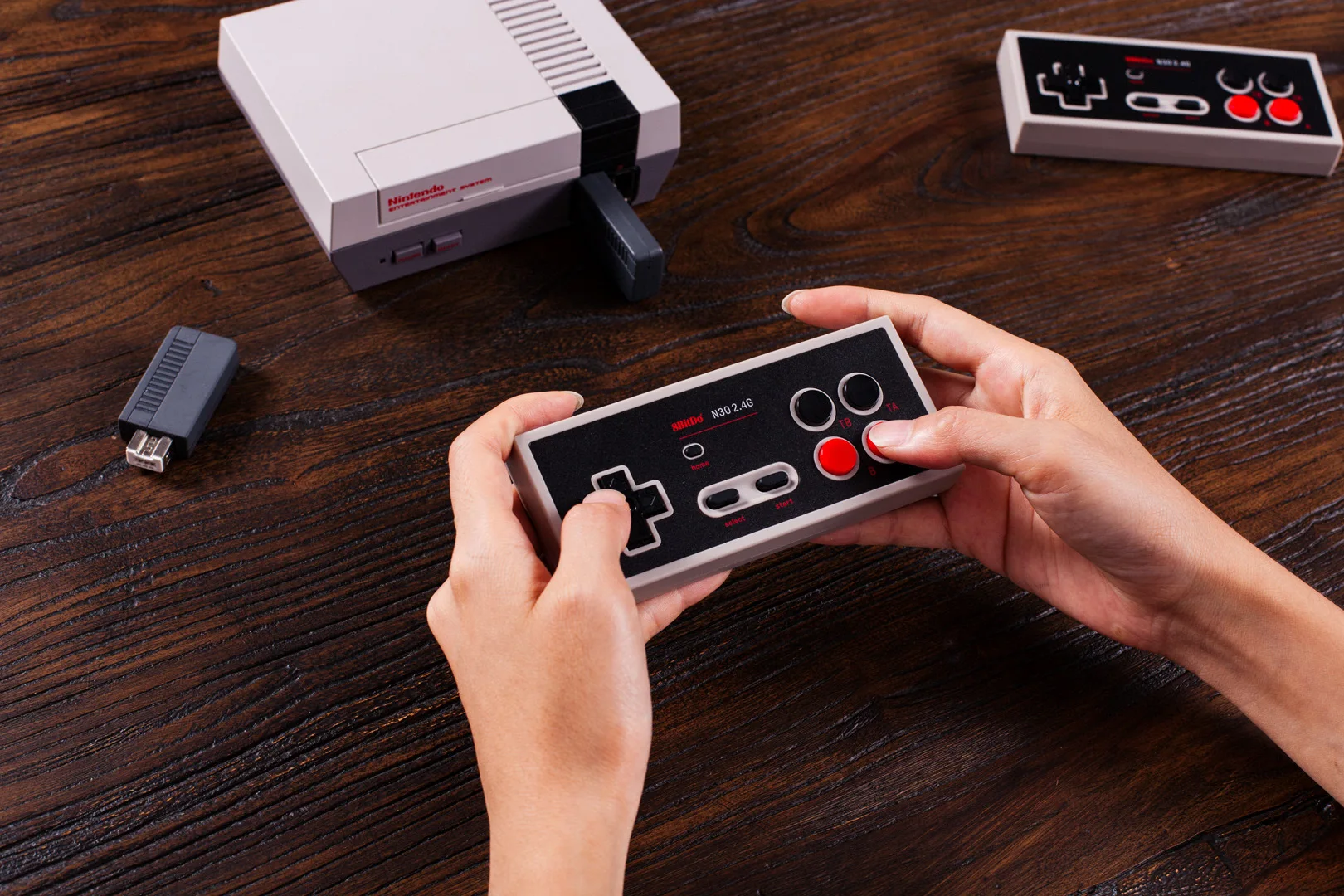 8Bitdo N30 2.4G Wireless Gamepad Fur NES Classic Edition NES Game Controller Alibaba