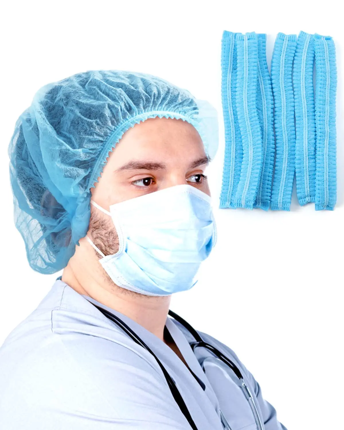NonWoven Double Elastic Surgical Head Hair Cover Nonwoven Disposable ...