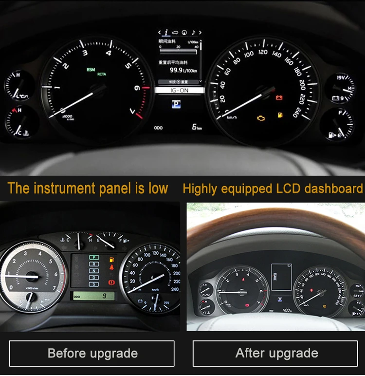 LCD Digital Meter Speedometer for Land Cruiser LC200