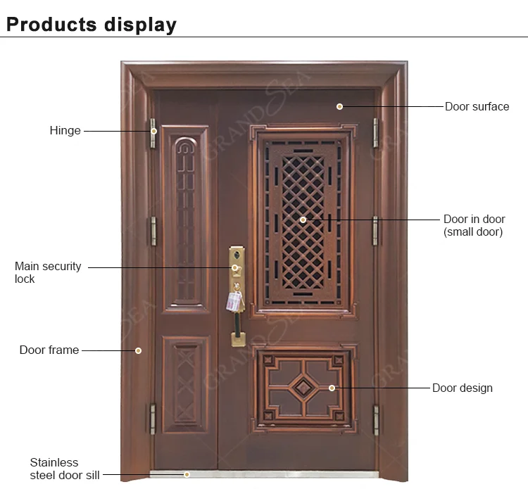 Luxury Design High Quality Low Price Security Steel Doors
