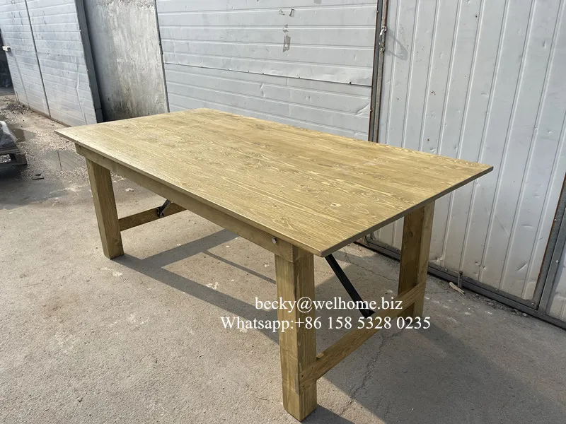 Hot Sale Vintage Farm Table Long Rustic Farmhouse Table For Events ...