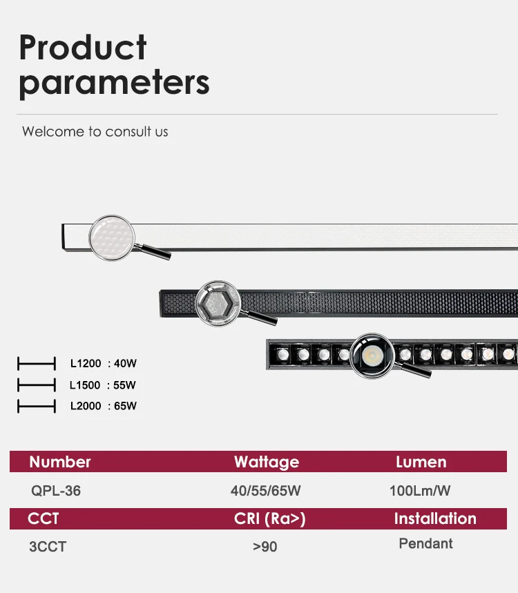 Office Linear Led Pendant Light Linear Led Tube Linear Led Suspended ...