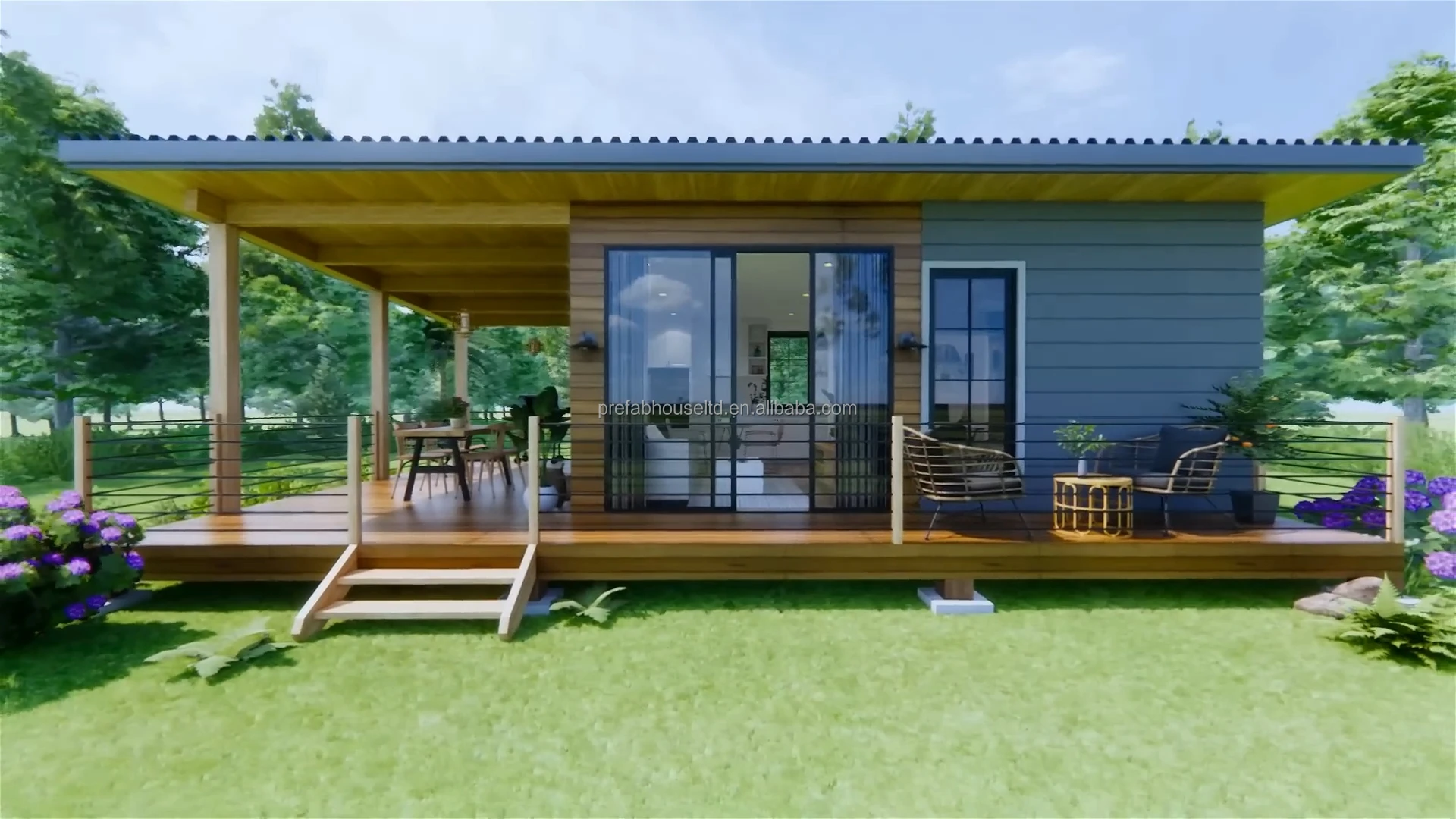 32 Square Meters 2 Bedroom Luxury Prefabricated House