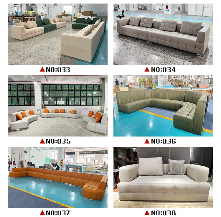 Luxury Leather Sofa for Nightclub - Customizable & Stylish