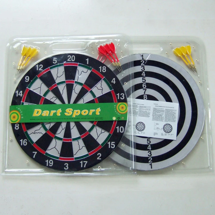 Double Sides Dart Board Set - Classic Style & Customizable