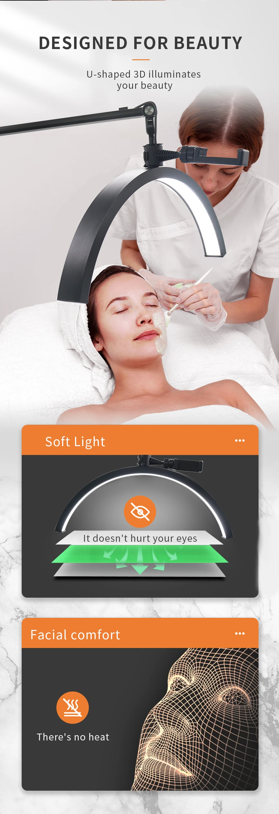 Arch Shape Led Floor Light Half Moon Ring Standing 20 Inch 36w Half ...