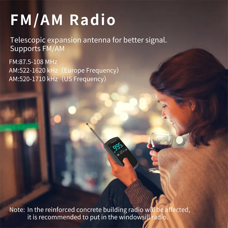 Alibaba.com: Hot Portable Mini AM FM Pocket Radio with 800mAh Battery ...