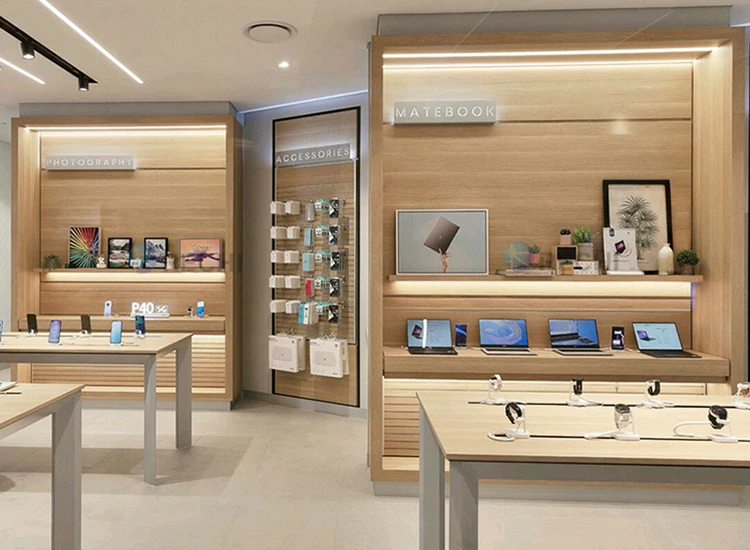 RECHI Mobile Phone Shop Decoration Design Wall Phone Accessory Showcase ...