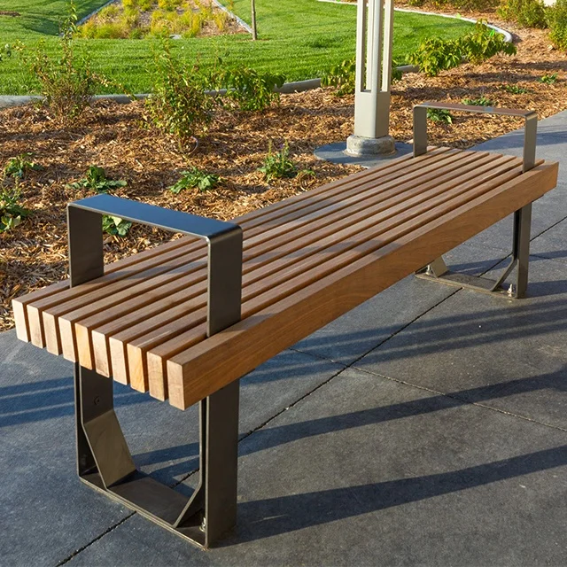 Outdoor Garden Park Patio Solid Wood WPC Bench by Haoyida