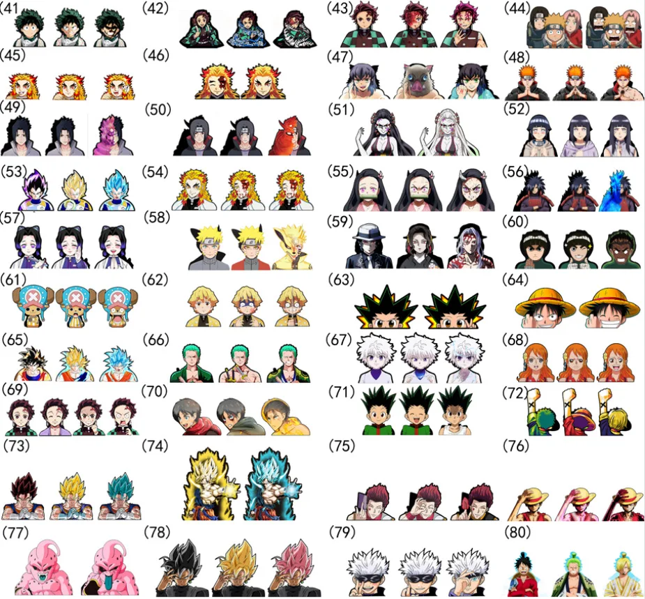 Anime Girl Motion Decals Stickers - 3D Car Waterproof Manga Decor