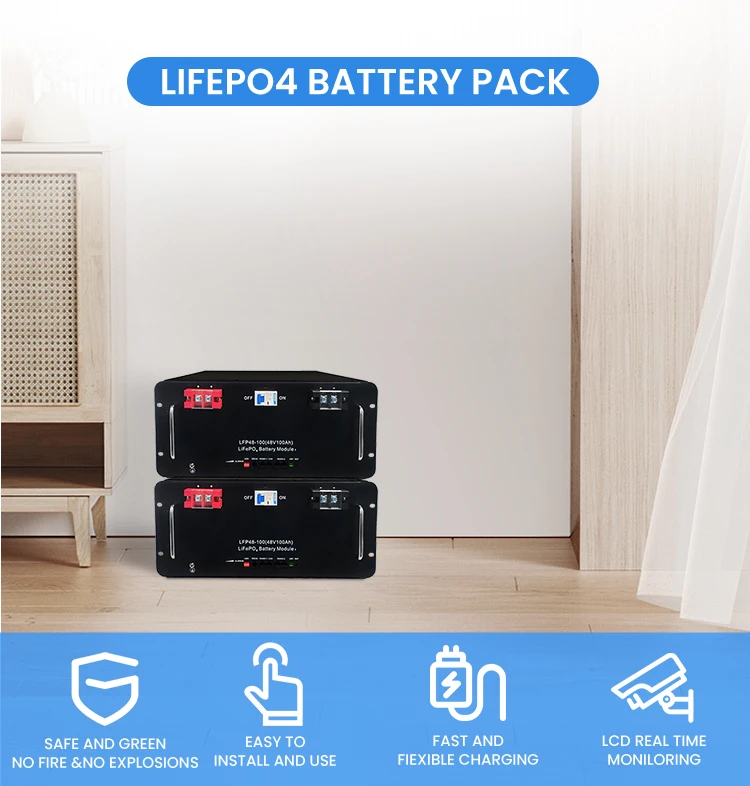 Smart Led Energy Storage System Bms 48v 50ah 100ah 200ah Lfp Battery 4 ...