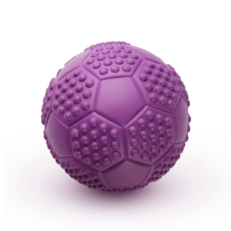 Pet Toy Rubber Football Bounce Soft 7cm Safety Durable Rubber Soccer ...
