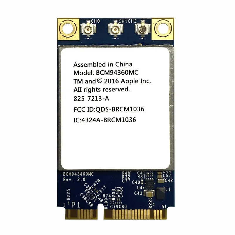 Broadcom BCM94360MC Mini PCI-E Wireless Card - 1300mbps