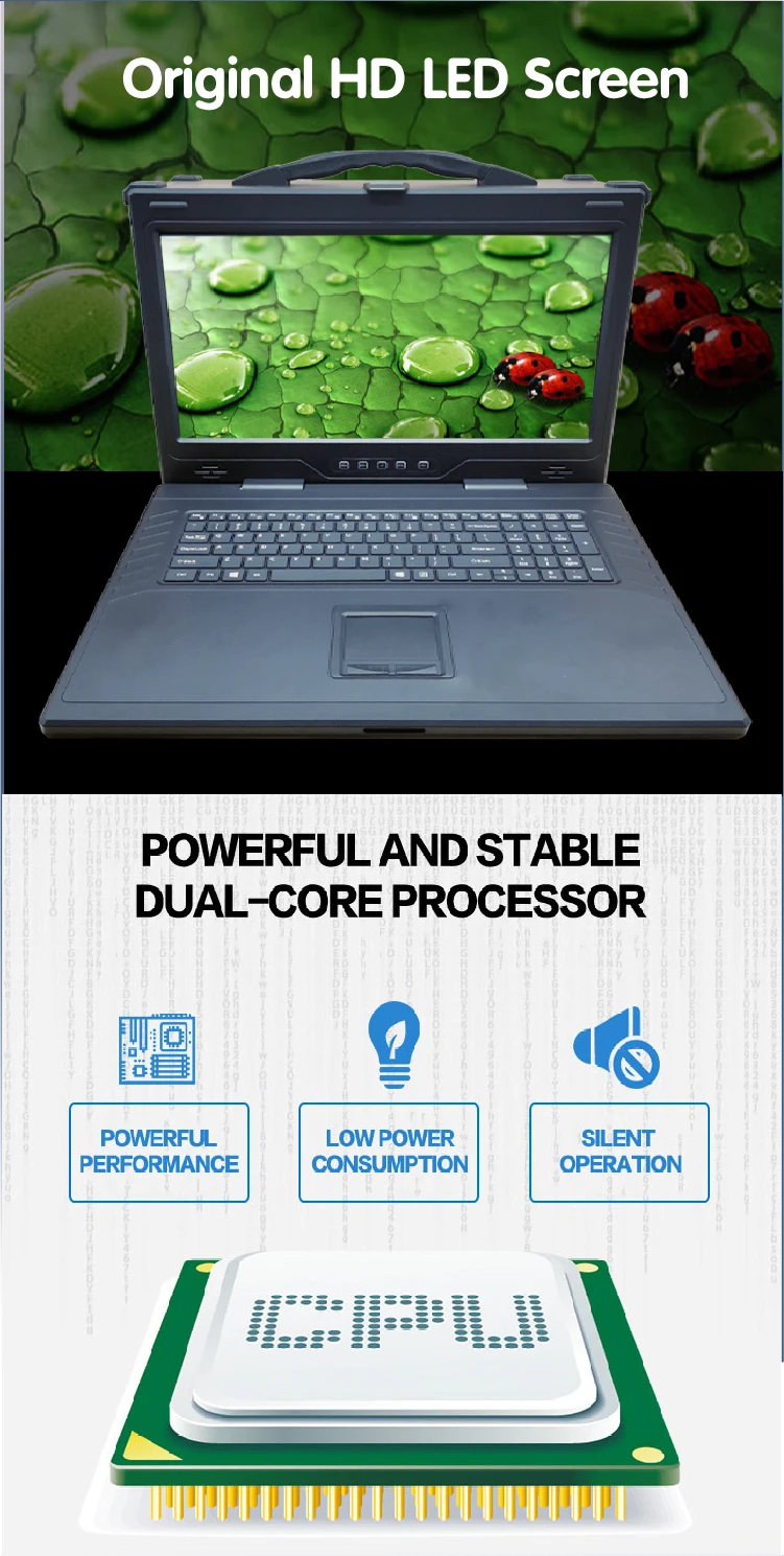 Portable Industrial Extreme Rugged Pc Computer I3/ I5 / I7 Genre For ...