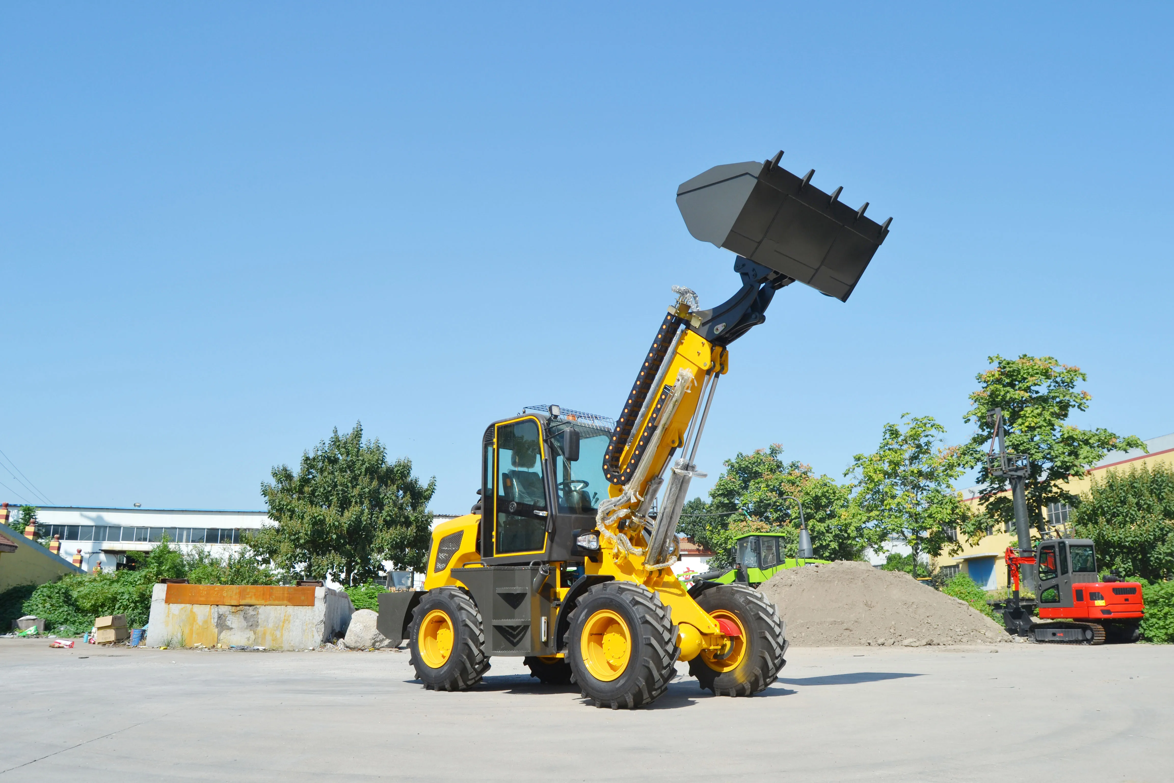 1 / 1.5 / 2 / 2.5 / 3 / 3.5 / 4 Ton Telehandler Telescopic Boom ...