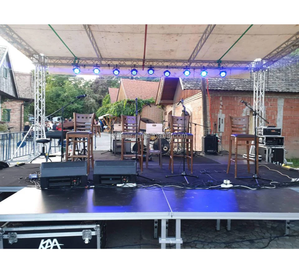 Plywood Stage Platform Portable Aluminum Stage Performance Equipment ...