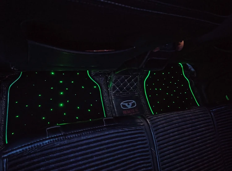 Starry Sky Fiber Optic Car Mats - Custom Color & Control