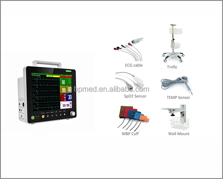 Vet Medical Anaesthesia Temp Vital Signs Monitor Multiparameter ...