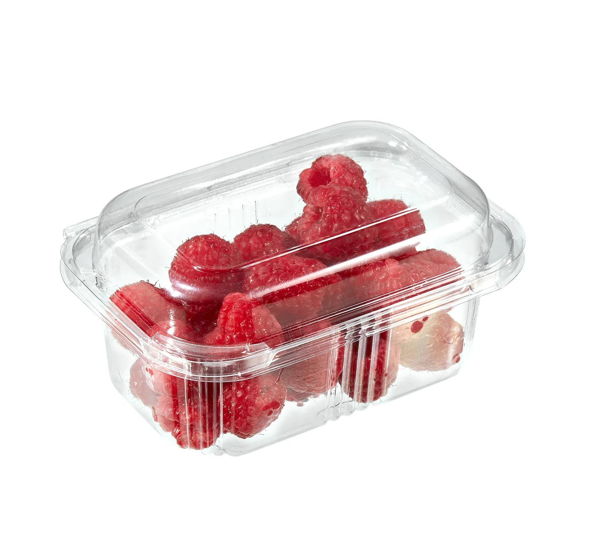 Clamshell Clear PET Fruit Box Raspberry Packaging Container Disposable ...