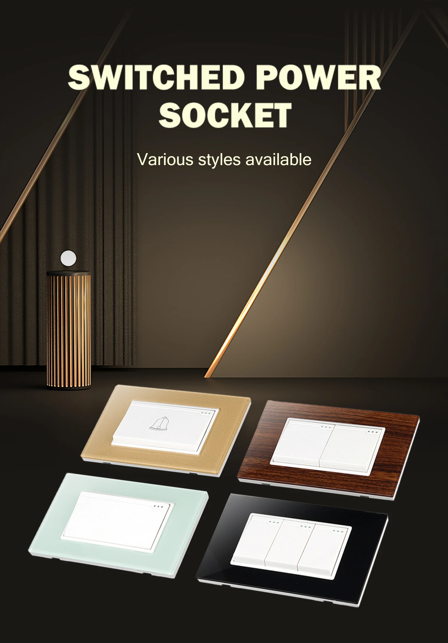 Sw10 Series 118 Type Dimmer Switch America Type 3 Gang 1 Way/2way Power ...