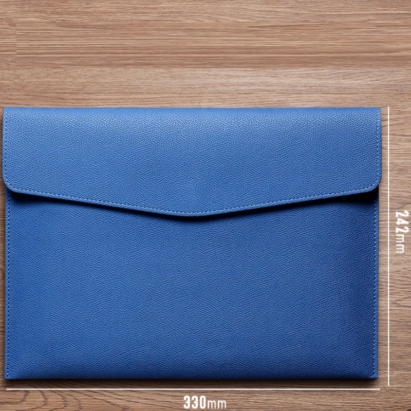 Personalized A4 Size Water-Resistant PU Leather File Folder