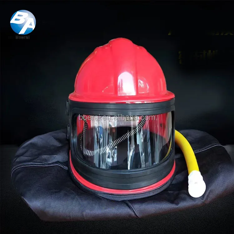 Blue Sand Blasting Helmet & Portable Sandblasting Machine