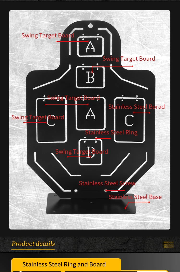 ISPC Laser Cut Steel Targets - Ideal for Shooting Training