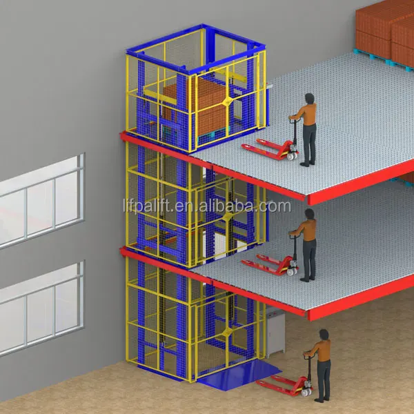 2000kg Two Posts Electric Cargo Lift - Hydraulic & Efficient