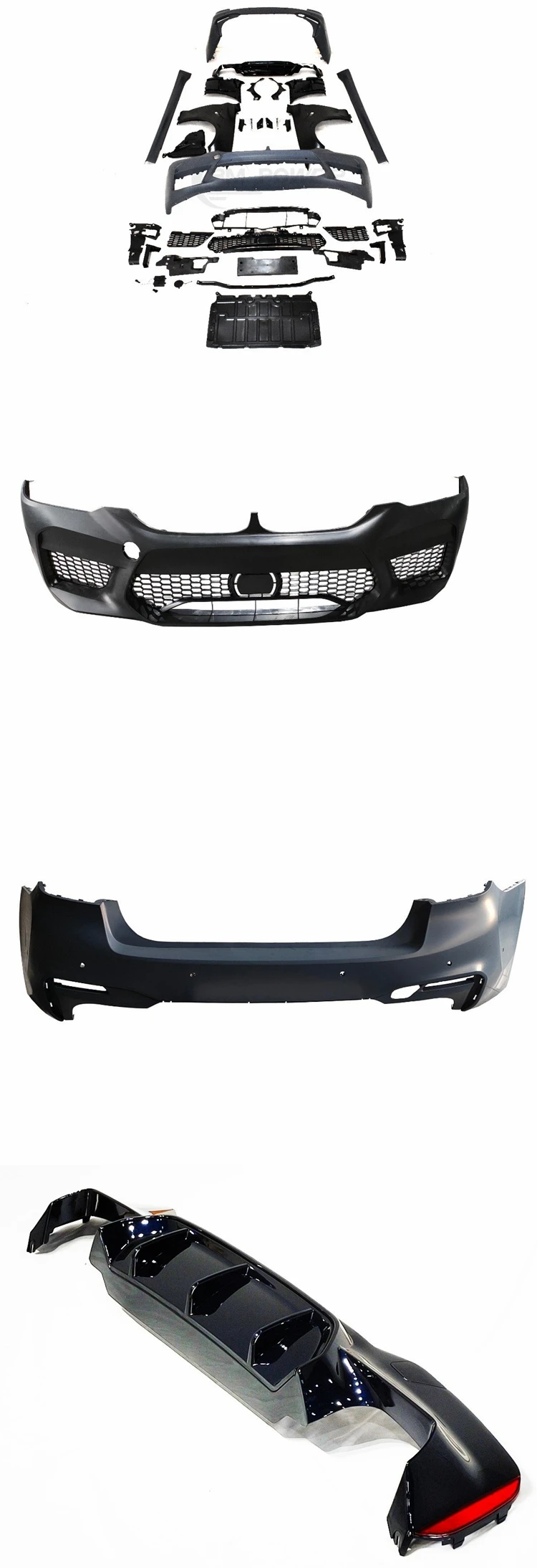 2018 G30 M5 Bumpers for BMW 5 Series - Upgrade & Facelift