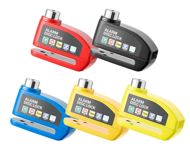 110db Waterproof Bicycle Smart Disk Lock Alarm Motorbike Anti-Theft Safety