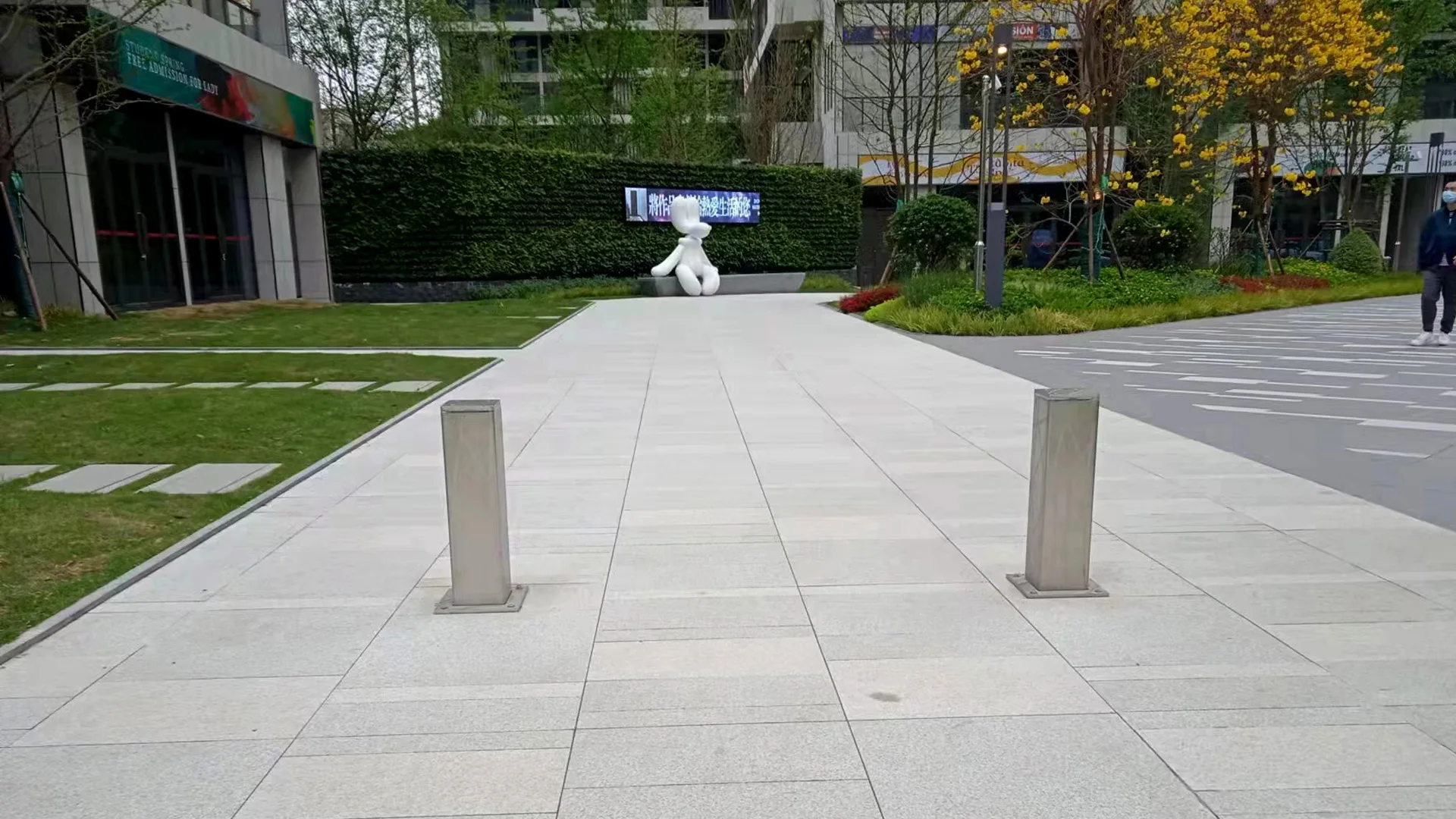 Hot Selling New Design School/market Stainless Steel Fixed Bollard ...