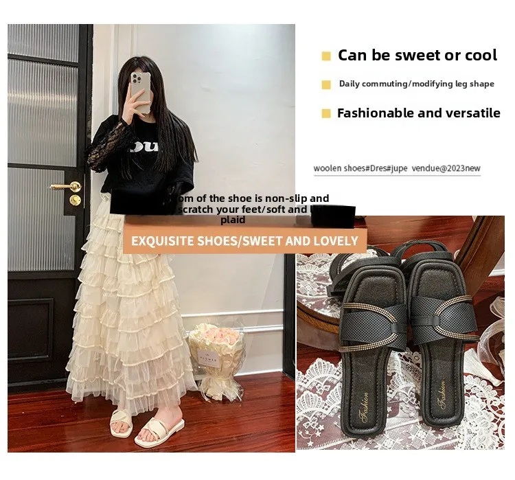 Women's Summer Outdoor & Indoor Flats Fashionable Cross-Border E ...