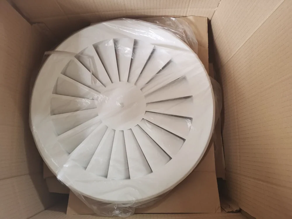 Aluminum Circular Diffuser Round Shape Ceiling Mount Air Supply ...