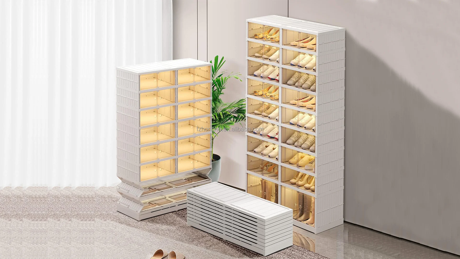 Modern Design Folding Shoes Rack Organizer Collapsible Shoe Storage ...