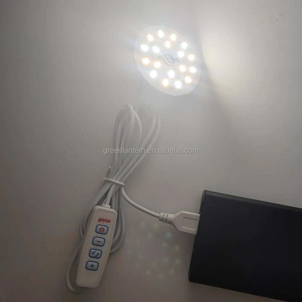 5V Led Light Circuit Boards Round with USB Wire 31/44/46/50/58mm Dual ...