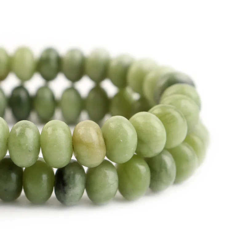 Natural Abacus Stone Diy Jewelry Making Aventurine Crystal Jade Beads ...