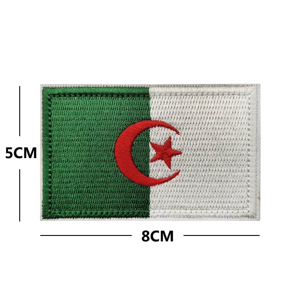 African Countries Flags Embroidery Patches with Hook Loop