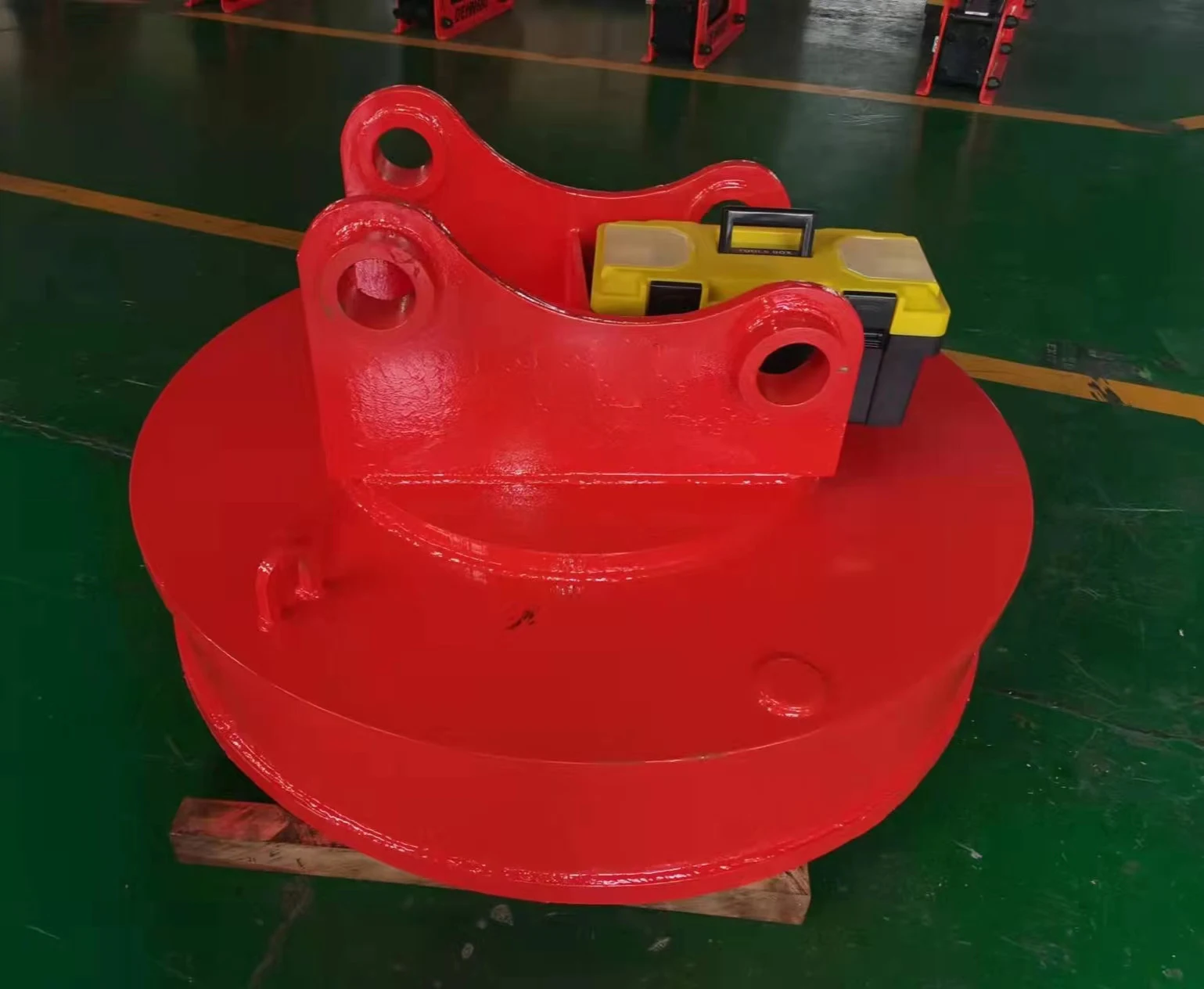 SJ02 Hydraulic Electromagnetic Sucker Circular Excavator Magnet Chuck ...