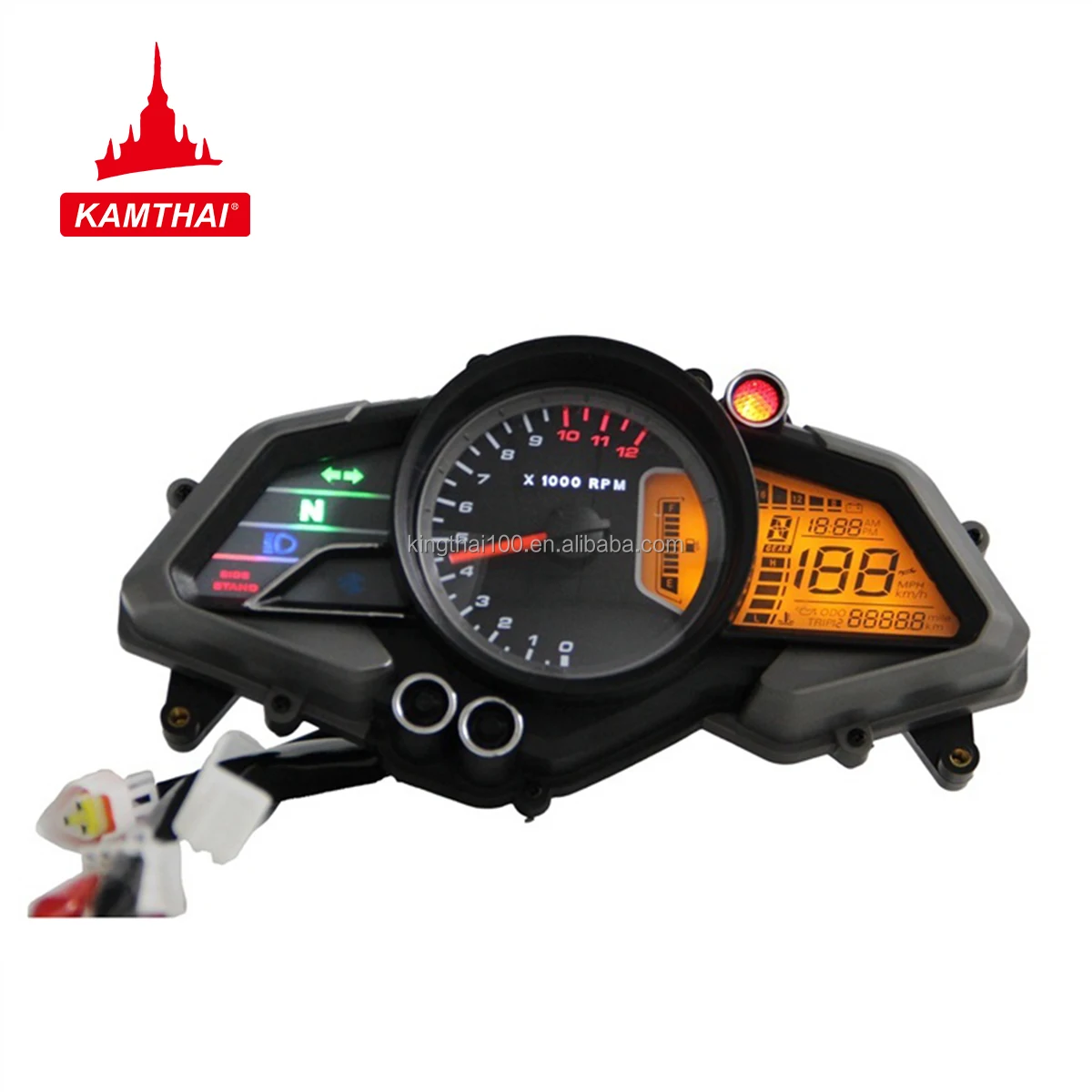 Kamthai Universal Motorcycle Digital Speedometer Pulsar 150 Digital ...
