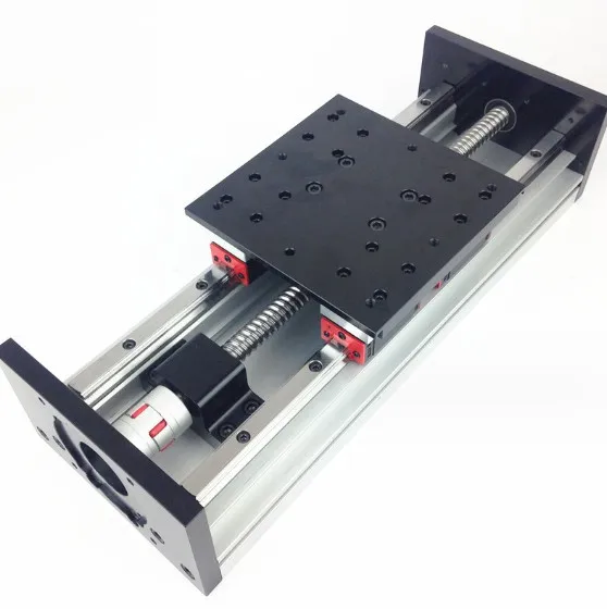 Cnc Guide Linear Actuator Stepper Motor Xyz Cross Sliding Table Double Linear Guides Module ...