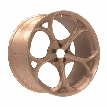 Custom 17inch~22 Inch Forged Wheels With Brushed Gold For Alfa Romeo 4c ...