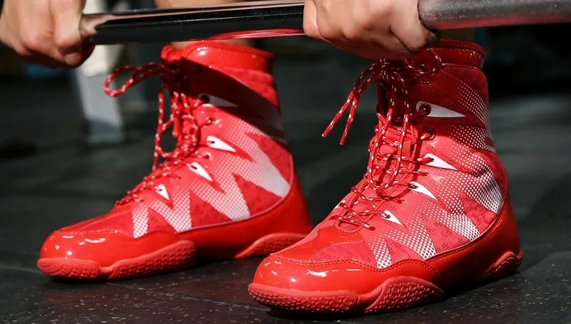Size 36-46 Professional Fashion Boxing Boots Leather Wrestling Shoes ...