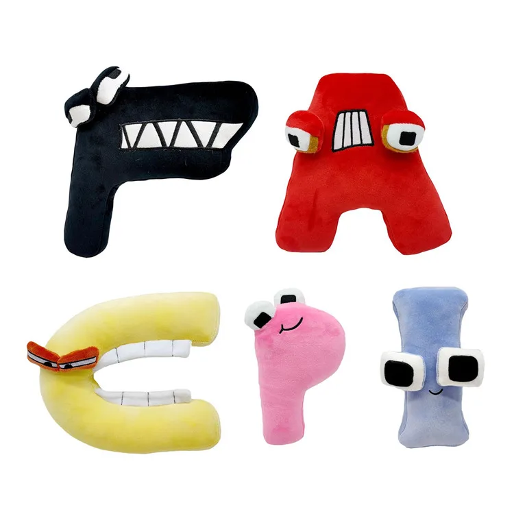 Cartoon Alphabet Lore Plushies Cute Baby Educational Soft Toys Stuffed ...